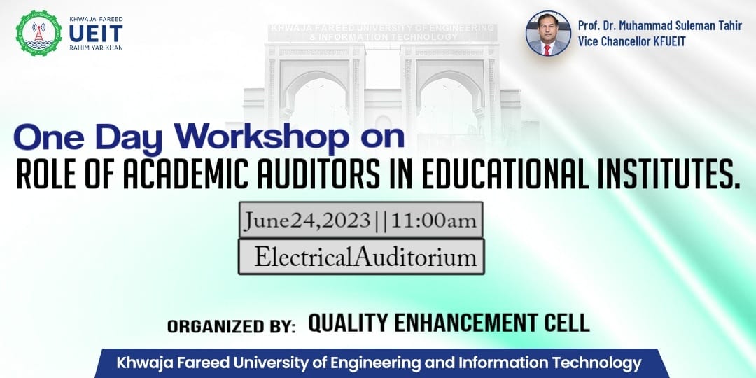 Role of Academic Auditors in Educational Institutes - KFUEIT Role of Academic Auditors in Educational Institutes - KFUEIT